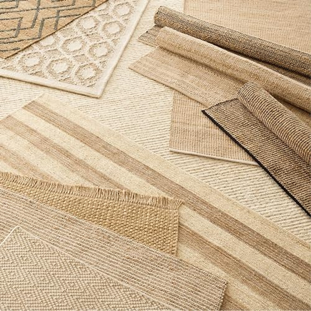 Dash and Albert Simba Jute Area Rug - 2.5' x 8' Runner Ivory Solid Handwoven Accent Rug - Durable, Eco-Friendly, High Traffic Areas Hallway, Stairs, Living Room