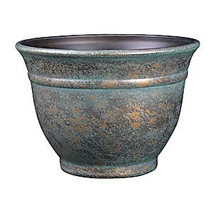 Classic Home & Garden 10509D 377R 9" Alena Planter, Weathered Copper