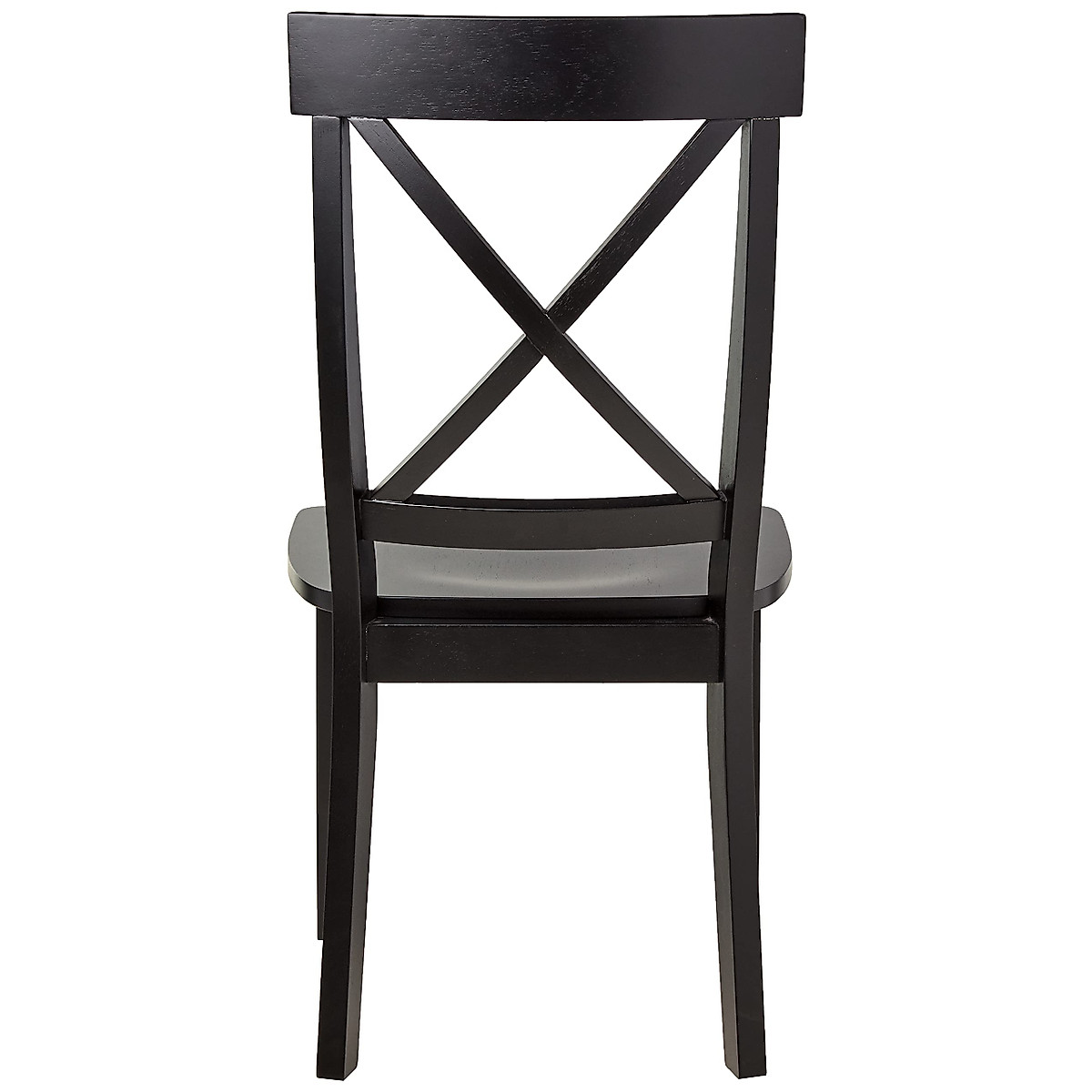 Homestyles Bishop Dining Chair Pair, 18-4/5" W, 22-1/4" D, 38-3/8" H, Black