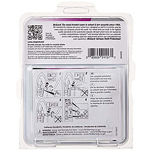 MCGARD 24157 Chrome Cone Seat Wheel Locks (M12 x 1.5 Thread Size) - 4 Locks / 1 Key