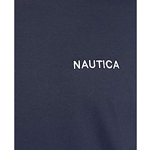 Nautica Men's Short Sleeve Crew Neck T-Shirt, Navy Solid, Large