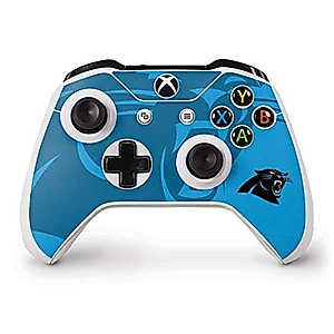 Skinit Decal Gaming Skin compatible with Xbox One S Controller - Officially Licensed NFL Carolina Panthers Double Vision Design