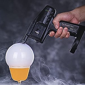 Q-FFL Smoke Generator Tool, Handheld Smoked Bubble Gun, No Open Flame Required, Smoking Gun, Kitchen Food Smoker, multi-colored