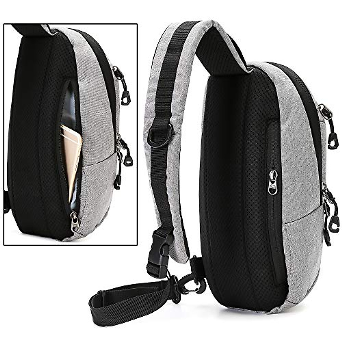 AmHoo Sling Backpack Anti Theft Waterproof Crossbody Bag Fashion Daypack Blue