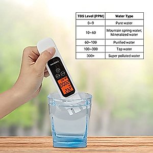 INKBIRD Water TDS Meter 3 in 1 Digital Water Quality Tester (TDS, EC & Temp), Data Lock Function, Instant Reading with High Accuracy, for Drinking Water, Aquariums, Swimming Pool, Hydroponic Setups