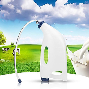 4L Calf Bottle Feeding High Capacity Calf Milk Feeder Bottle Nursing Bottle Feeding Nipple Sheep Lamb Bottle Holder