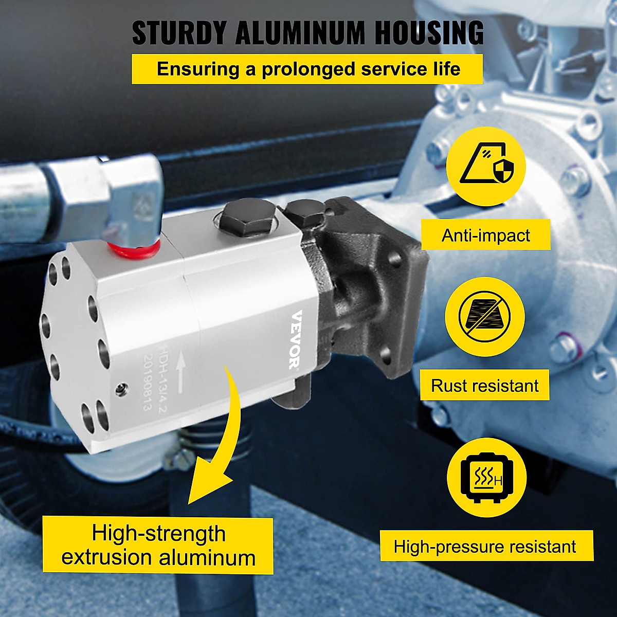 Bestauto Hydraulic Pump 16 GPM Hydraulic Motor 2 Stage Hydraulic Pump Log Splitter Hydraulic Pump Wood Splitter Pumps Log Splitter Hydraulic Built Pump Hydraulic Wood Splitter Parts & Hydraulic Motor