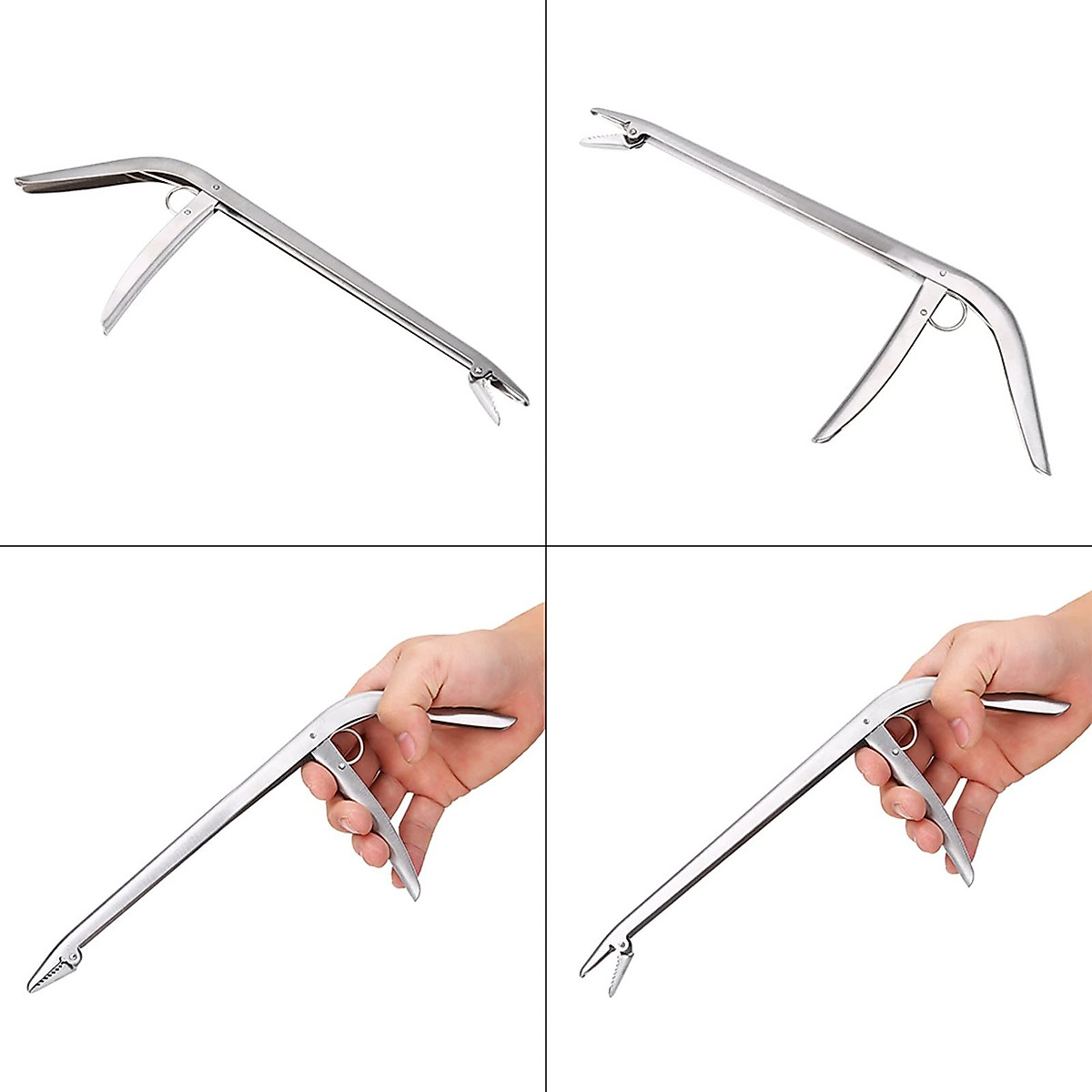 ZPSHYD Stainless Steel Fish Hook Remover, Fish Hook Remover Extractor, Fish Hook Remover Removing Clamp Tool Fishing Tackle Accessory