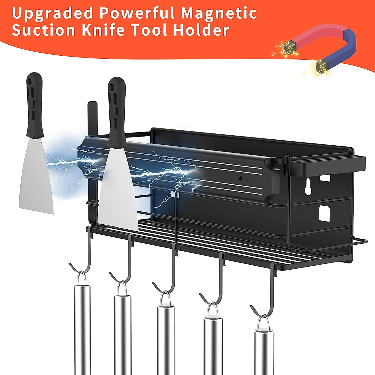 Griddle Caddy for Blackstone 28"/36" Griddle/Prep Cart Accessories Storage,Upgraded 5-In-1 BBQ Barbecue Grill Accessories Caddy Space Saving Organizer Box for Outdoor Grill with Magnetic Tool Holder
