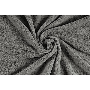 Space Grey Bath Towels for Bathroom Set - 100% Cotton 24 PC Towels Set, Highly Absorbent Bathroom Towel Set, 2 Oversize Bath Sheets, 4 Gray Bath Towels, 6 Hand Towels, 8 Wash Cloths,4 Fingertip Towels