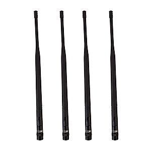 Rockville RWM-4US Quad Wireless UHF 4 Microphone System w/Adjustable Frequency, Black