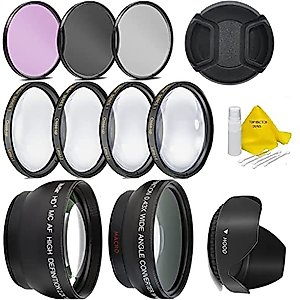 Ultimate Lens Kit for Rebel T3, T5, T5i, T6, T6i, T7i, EOS 80D, EOS 77D Cameras with EF-S 18-55mm is II STM Lens - Includes: 7pc 58mm Filter Set + 58mm Lens + Top Knotch kit