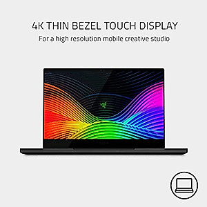 Razer Blade Stealth 13 Ultrabook Gaming Laptop: Intel Core i7-1065G7 4 Core, NVIDIA GeForce GTX 1650 Max-Q, 13.3" UHD 4K 60Hz, 16GB RAM, 512GB SSD, CNC Aluminum, Chroma RGB, Thunderbolt 3, Black