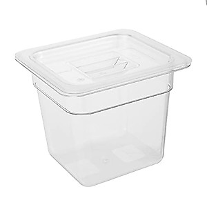 DONGhREE Food Pans with Lids Wide Practicability 8 Packaged for Hotels Fast Food Restaurants