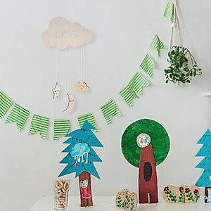 BESTOYARD Nursery Ceiling Mobile Clouds Moon Stars Ceiling Hanging Decorations for Baby Shower Baby Nursery Room