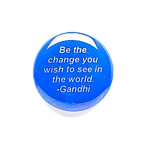 Lifeforce Glass Encouragement Stones, Motivational and Inspirational Quotes and Sayings on Translucent and Opaque Glass Stones, Set of 6 in a Deluxe Box