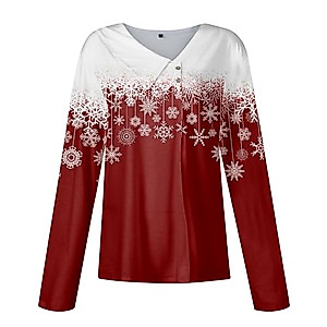 Halloween Shirts Woman Nice Tops for Women Womens Plus Tops Tunics Or Tops to Wear with Leggings Floral Print Womens Cotton Tops Teacher Shirts Blouse Pullover White Tees