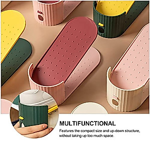 LIFKOME 4pcs Deck Shelves Footewear Layers Holding Slipper Stacker Storage Racks- Shoe Slots Holder Low Organizers Home- Layer Household Double Saver Organization High Layer for Shelf