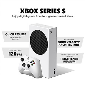 Xbox Series S Starter Bundle - Includes hundreds of games with Game Pass Ultimate 3 Month Membership - 512GB SSD All-Digital Gaming Console