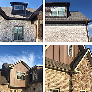 Eagle 1 Rain Gutter Valley Splash Guards, Straight or Bent (2 Per Order) Includes Screws and 1/4" Bit Driver (Extreme Straight, White)