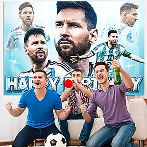 Soccer Birthday Party Decorations Football Banner Soccer Theme Birthday Party Decorations for Boys Indoor Outdoor Soccer Birthday Party Supplies, 59.1 x 39.4 inches