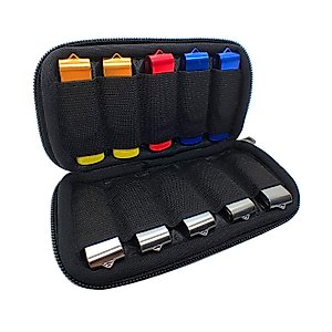 Flash Drive Case, USB Holder Portable Carrying Case Electronic Accessories Organizer Storage Bag for Memory Stick,Yubikey,Security Key,Jump Drive 10 Slots Black (Case Only)