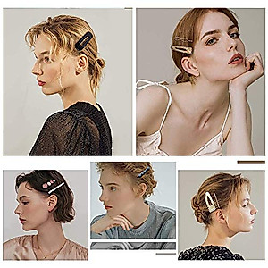 28 Pcs Hair Clips for Girls, Hair Barrettes for Women|Pearl Hair Accessories-Acrylic Resin Bobby Pins,Sweet Handmade Hairpin Headwear