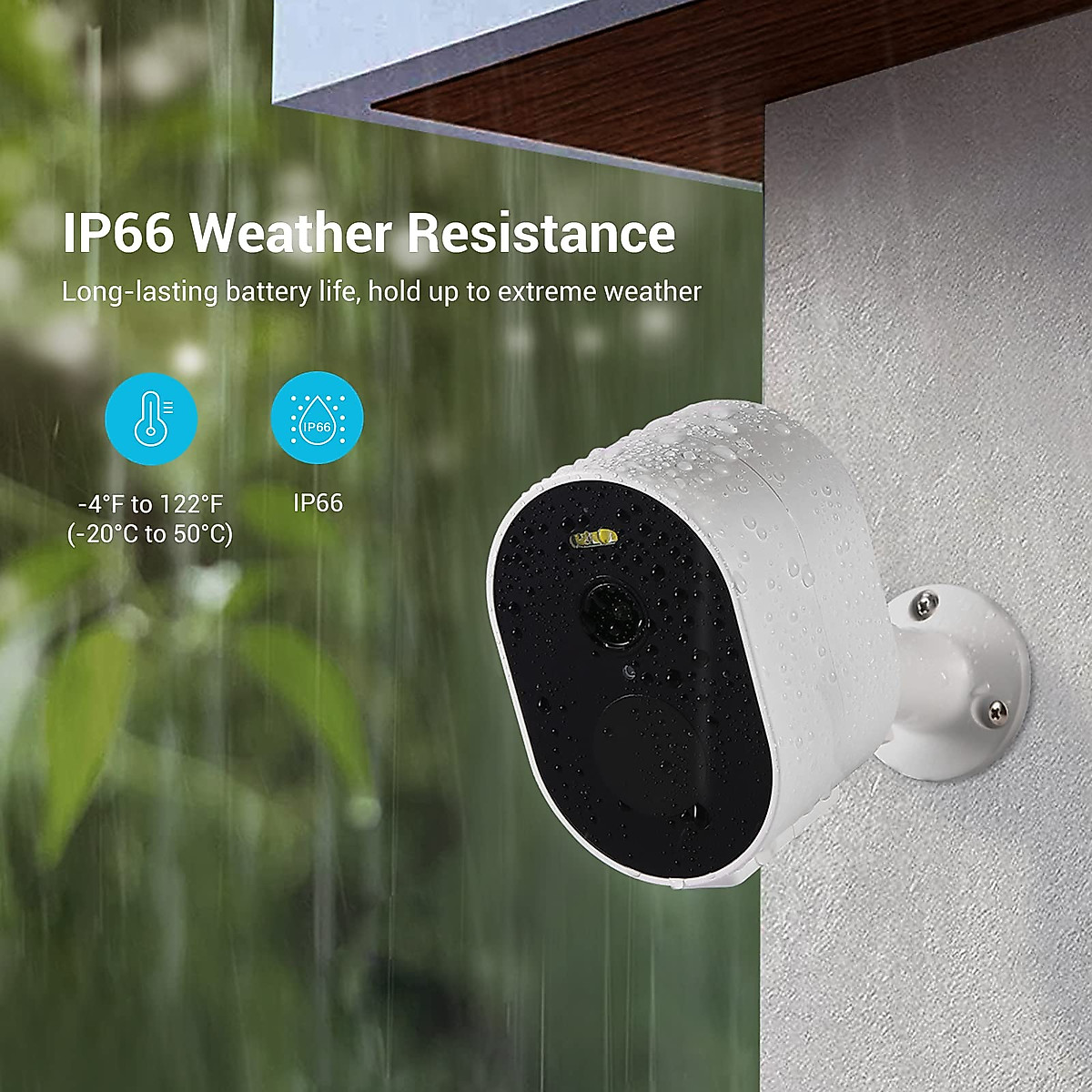 blurams Solar Security Cameras Outdoor with 2K, Cameras for Home Security with Color Night Vision, IP66 Weatherproof, PIR Human Detection, 2-Way Audio w/Siren & Spotlight, Works w/Alexa