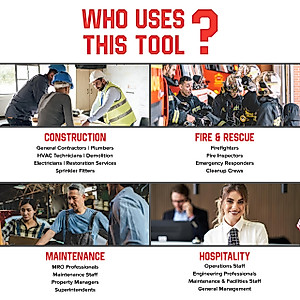 QUICKSTOP QCOM Commercial Fire Sprinkler Heads Shutoff Tool for Managing Accidental Fire Sprinklers Activation and Water Damage, Works On Upright, Pendant and Sidewall Sprinklers and Recessed Heads