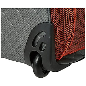 Rockland Melrose Upright Wheeled Underseater Luggage, Charcoal, Carry-On 16-Inch