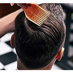 Beomeen Hair Pick Comb for Curly Hair, 2 Pack Smooth Afro Comb Lift Detangle Hair Comb Hair Picks for Men No Frizz Wide Tooth Comb Hair Styling Tool