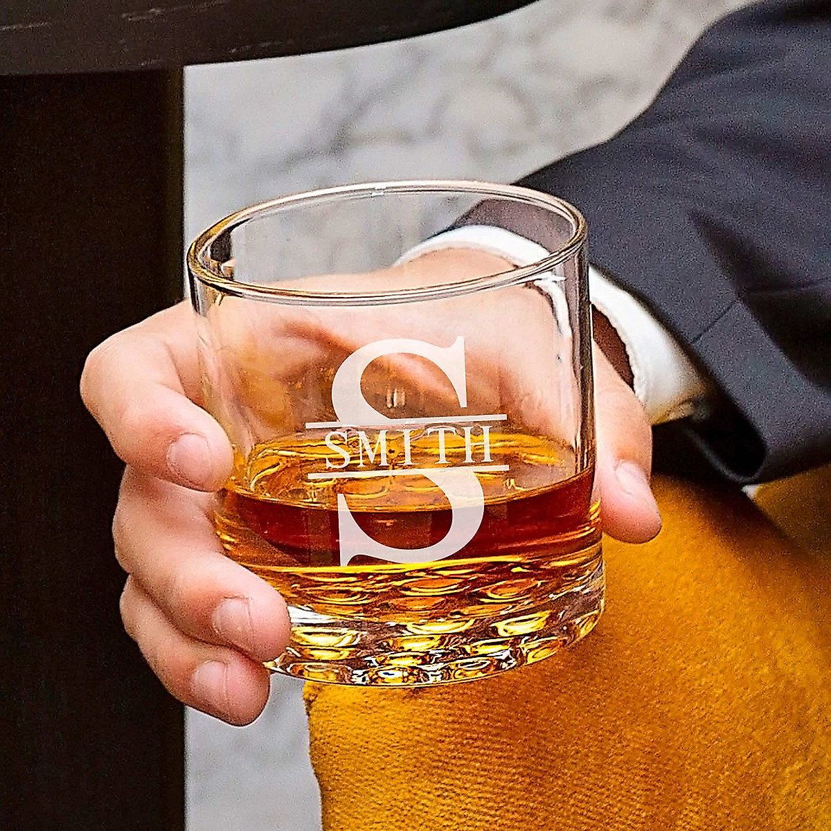 Classic Groomsman Custom Whiskey Glass (Personalized Product)