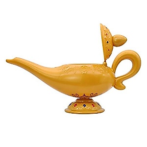 Spooktacular Creations Halloween Genie Lamp Costume Accessory Prop for Halloween Dress-up Party, Role Play, Cosplay, Holiday Decorations Gold