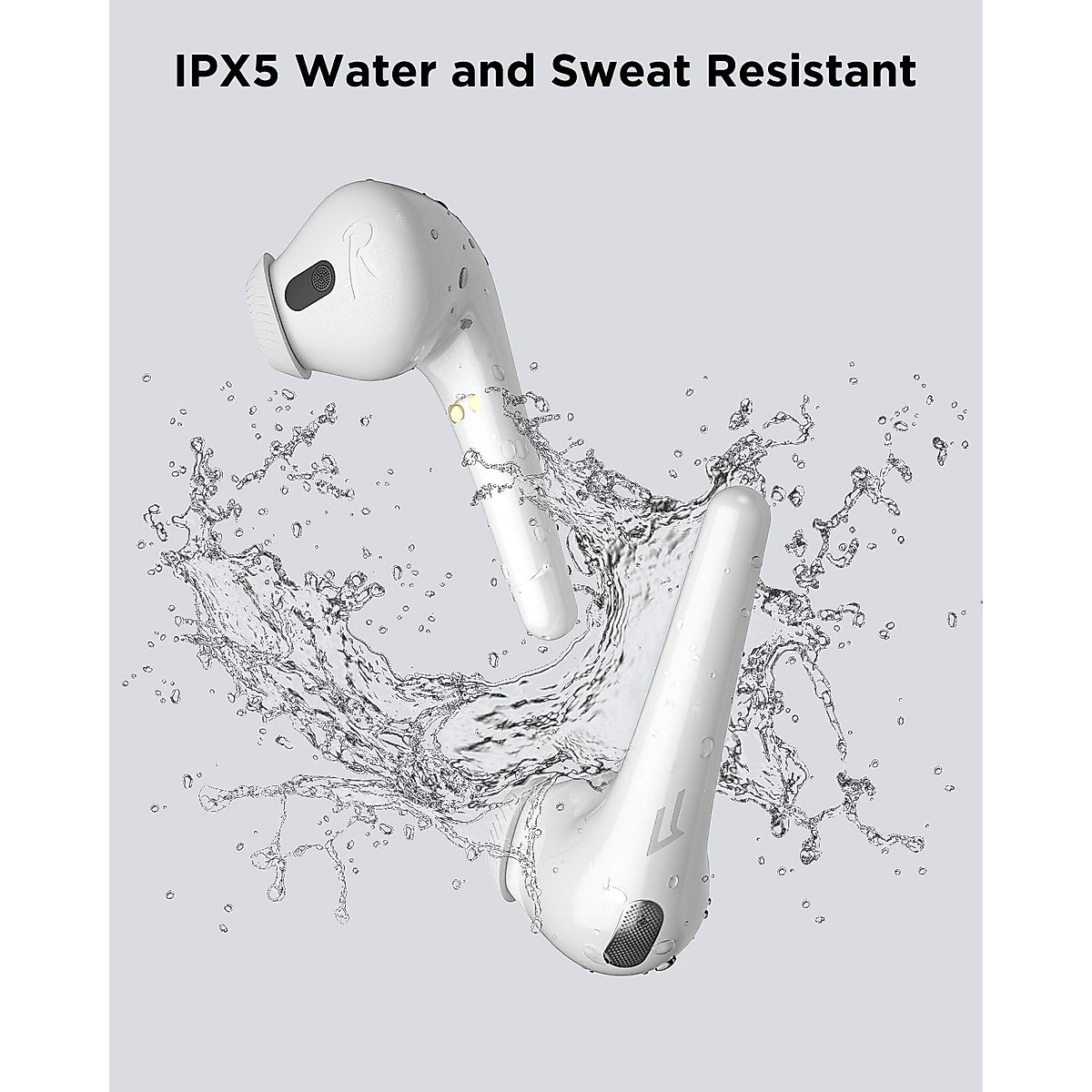 1MORE ComfoBuds Wireless Earbuds for Kids, Mini Noise Cancelling True Wireless Earbuds for Teenager, Bluetooth 5.0 Headphones with 4 Mics, IPX5 Waterproof Sports Earphone for Students, White