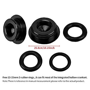 HomeSoGood 2Pcs Bike Crank Dust Caps, Aluminum Alloy Bicycle Teeth Plate Crank Cover Mountain Road Bike Crankset Plug Screw(2Pcs,Black)