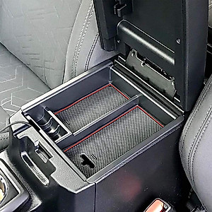 EDBETOS Center Console Accessory For 2016-2022 Toyota Tacoma Console Organizer Tray, Glove Box Organizer, ABS Material Armrest Box Insert (Set Of 2 Tacoma Accessories)