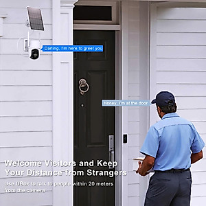 Ankway Solar Security Camera, Wireless Outdoor Cameras with Smart App, Color Night Vision, 360° PTZ WiFi Camera, IP65 Waterproof, AI Detection, 2-Way Talk, 3.5W Solar Powered Panel