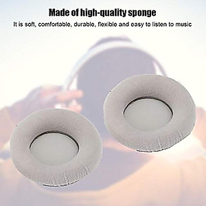 2Pcs Foam Earpads Soft Replacement Ear Pads Cushion Cotton Headset Earpads Suitable for AKG K601 K701 K702 Q701 702 K612 K712 Headphones (Gray)