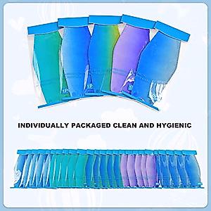 Sheal 50PCS Disposable 4-Layer Kids Face Masks Protection Breathable Comfortable 5 Gradient Colors for Kids (3-5 Years)