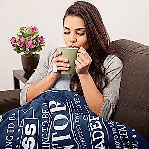Best Boss Gifts for Men/Women - Boss Lady Gifts - Mentor Gifts - Boss Day Gifts - Gift for Female/Male boss - Boss Christmas/Birthday Gifts Ideas - Boss/Leader Appreciation Gift Blanket 50" x 60"