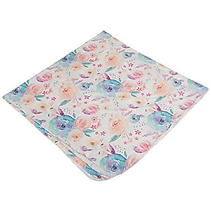 Copper Pearl Large Premium Knit Baby Swaddle Receiving Blanket Floral Bloom