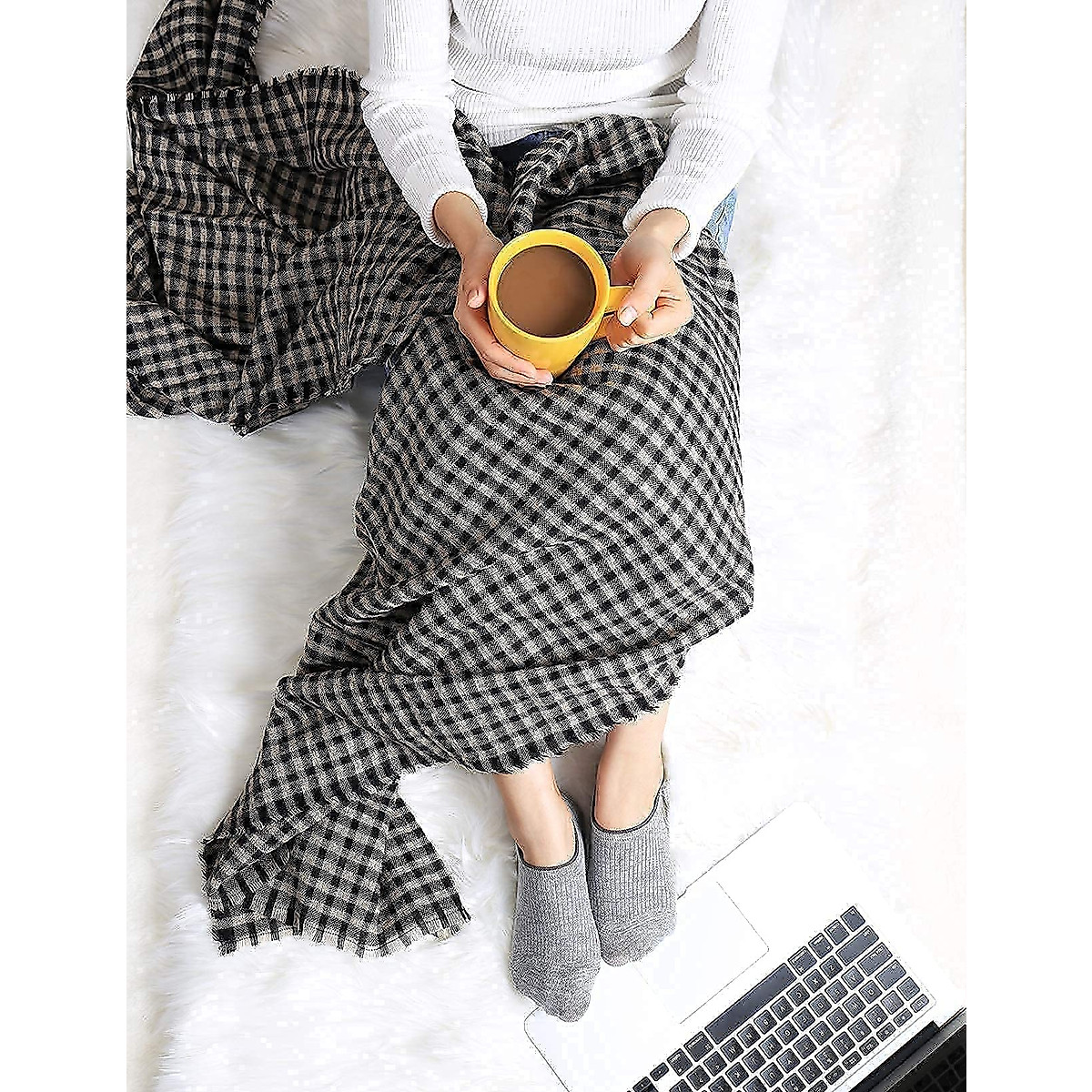 ARRADEN Two Set Tea Cup with Infuser and 4 Lids, 18oz Large Tea Infuser Mug, Tea Strainer Cup for Loose Tea, Travel Mug with Tea Bag Holder