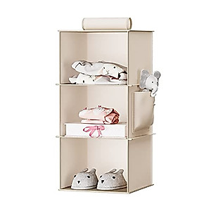 YOUDENOVA 6-Shelf Hanging Closet Organizer, 3-Shelf Closet Hanging Storage Shelves