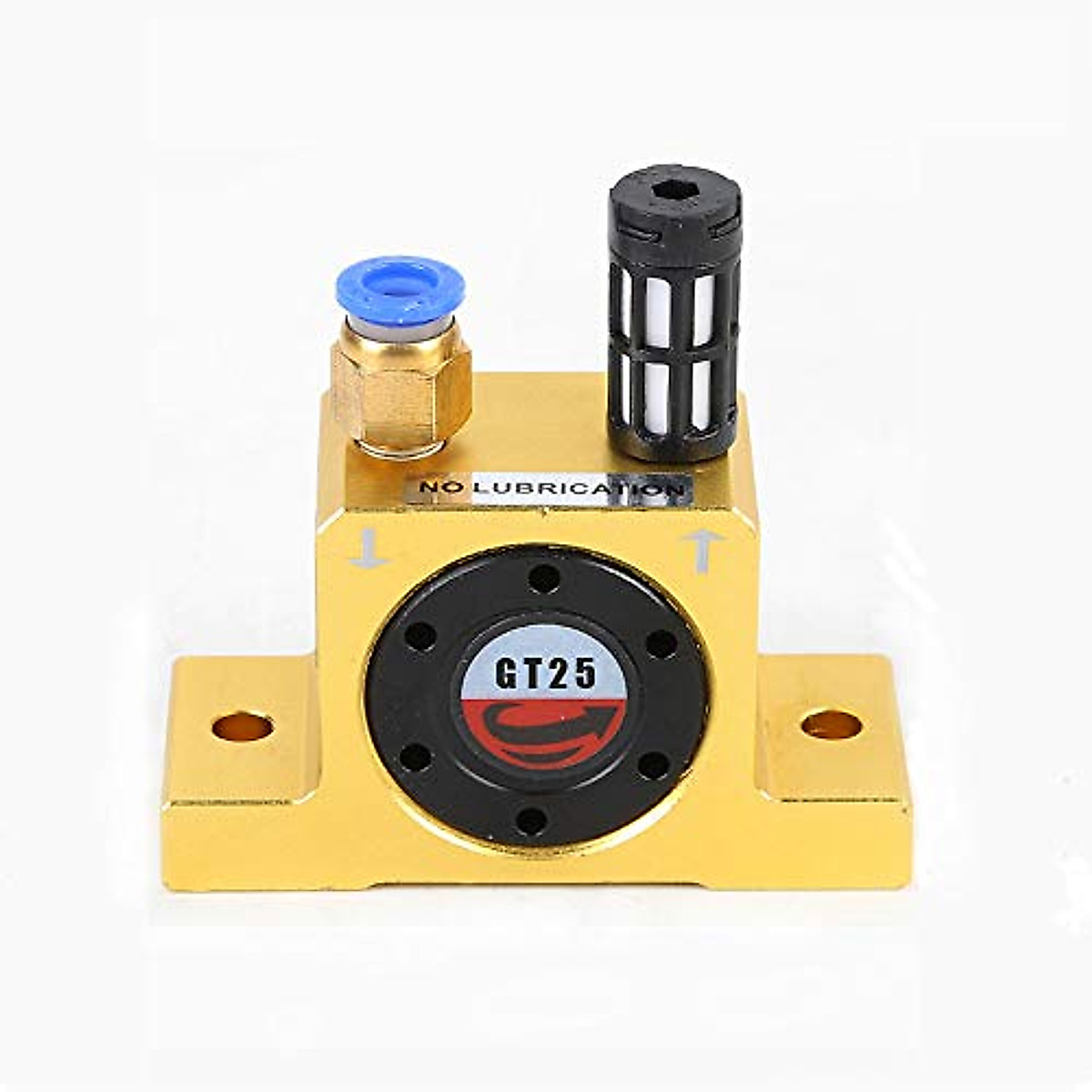 Mingfuxin G 1/4'' Pneumatic Turbine Vibrators Silent Golden Industrial Vibrator for hopper Golden GT-25 Free Muffler