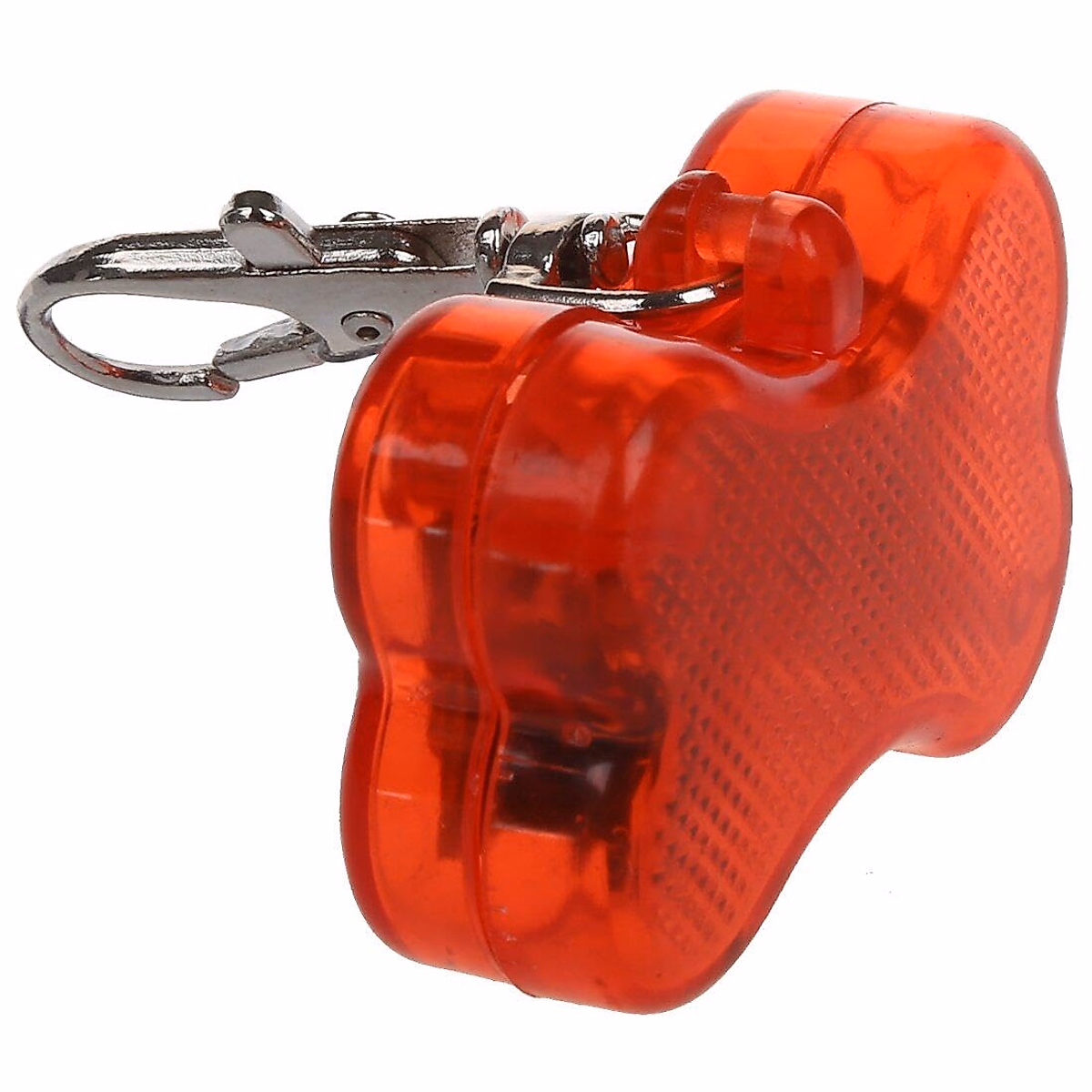 Generic Flashing Flasher Blinking Led Bone Shape Dog Cat Tag Pet Collar Light Red| Nice, 1个
