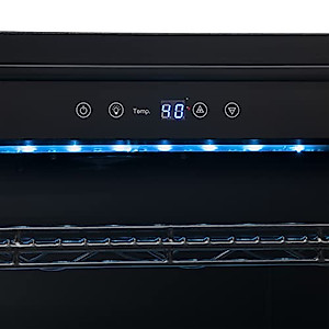 NewAir Stone Brewing 180 Can FlipShelf Beverage and Beer Refrigerator, 24” Built-In or Freestanding Wine Cooler with Reversible Shelves, Perfect for Bar, Gamer Room, or Office