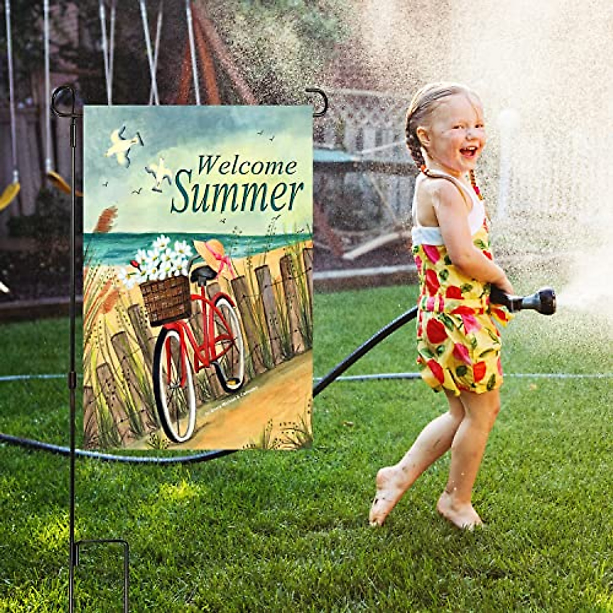 Seasonal Garden Flags Set of 10 Garden Flags 12x18 Double Sided, Garden Flags For Outside with Anti-wind Clip and Stopper, Garden Flags for all Seasons, Yard Flags for Outside 12x18 Double Sided, Flags for Outside, Decorative Spring Garden Flag, Easter La