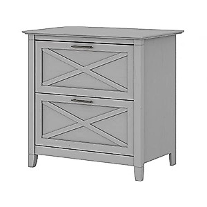 Bush Key West 2 Drawer Lateral File Cabinet, Cape Cod Gray