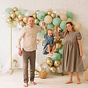 6.6FT x 6.6FT Wedding Arches for Ceremony, Square Metal Balloon Arch Stand, Rectangular Backdrop Stand for Anniversary Birthday Party Bridal Shower Decoration Home Decor, Gold
