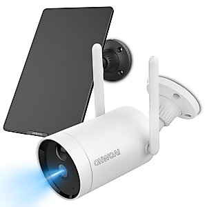 《 Two-Way Audio & Truly Wireles》 Outdoor Solar Powered Rechargeable Battery Camera, Surveillance WiFi Camera with Solar Panel, Security Home IP Camera, PIR Motion Detection, Waterproof, Night Vision